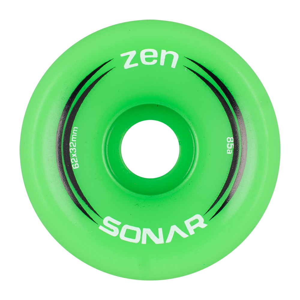 Sonar Zen Wheels 62mm 85a (set Of 4) 2 Sonar Zen Wheels (4-Pack ...